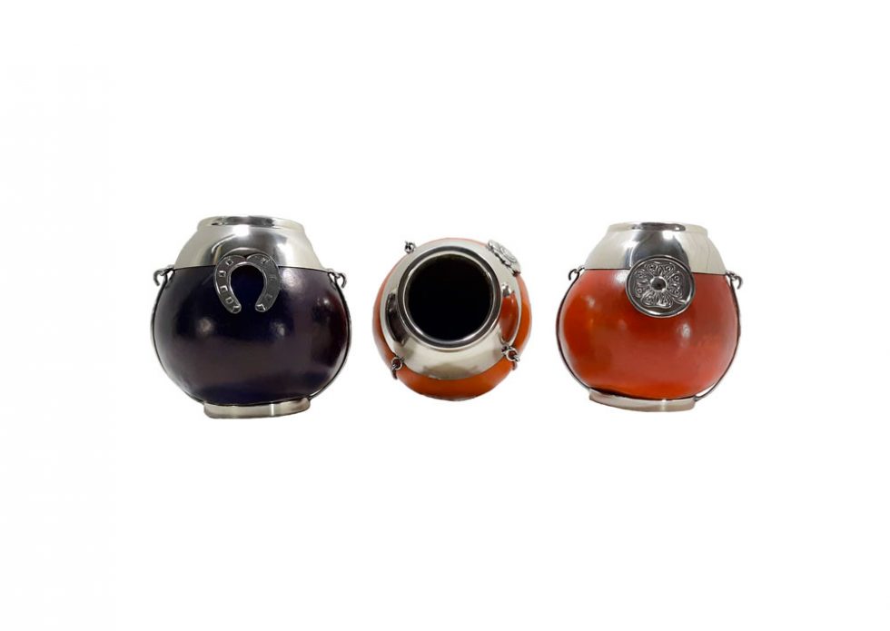 Mate calabaza con virola y base de alpaca #2 | Mundo Set Matero