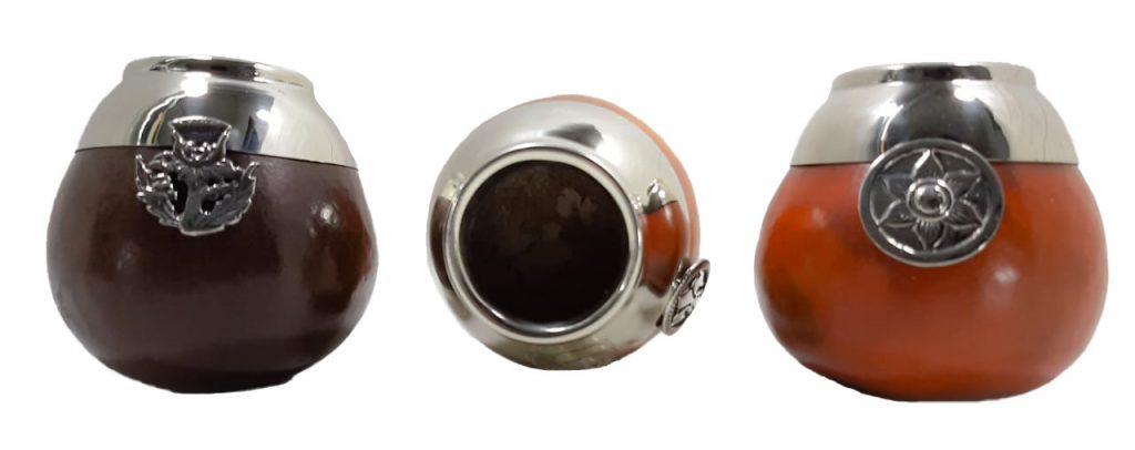 Mate calabaza con virola y base de alpaca #5 | Mundo Set Matero