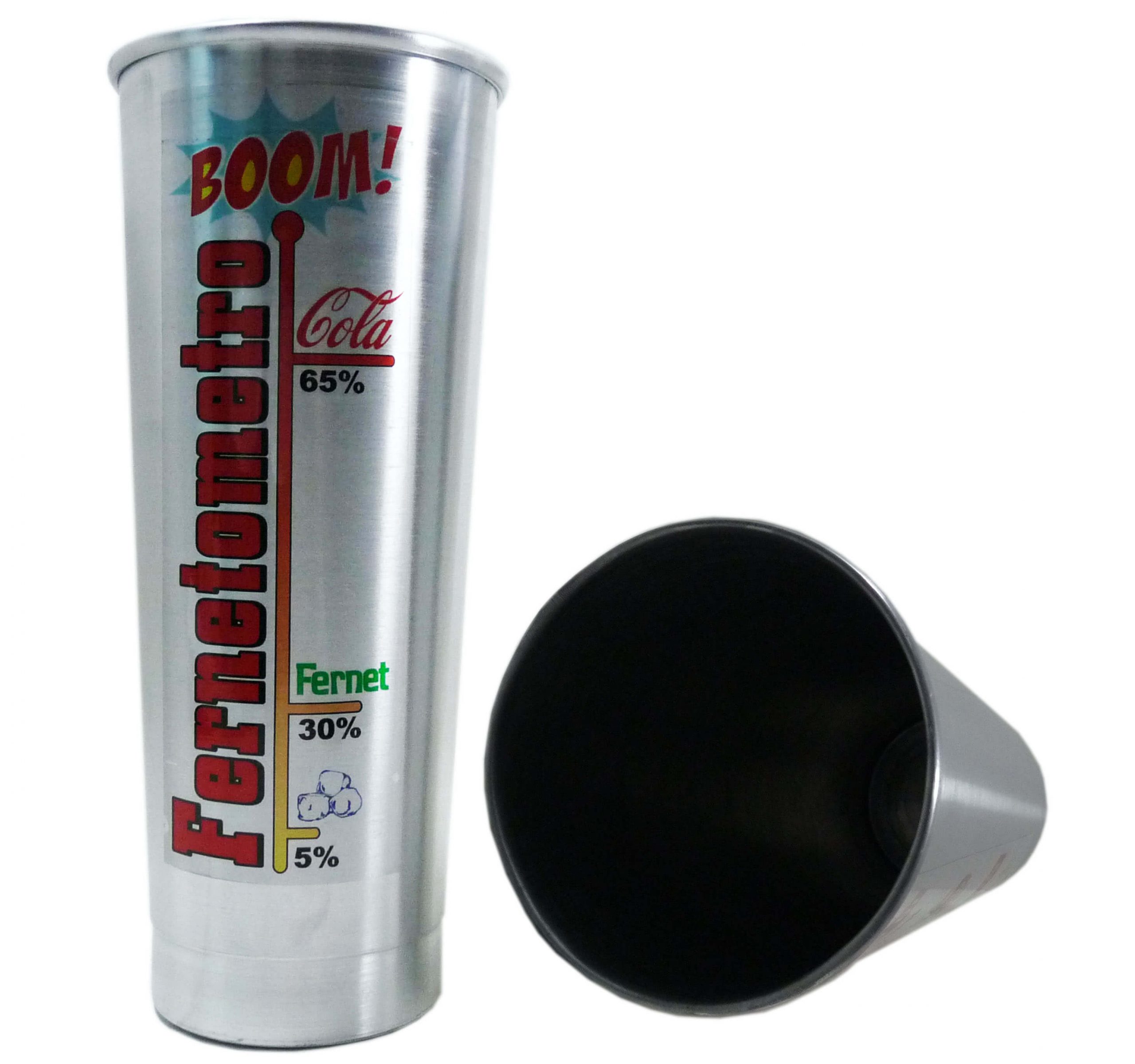 Vaso de aluminio Fernetometro sin manija | Mundo Set Matero