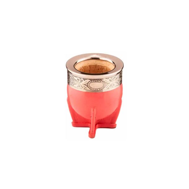 Mate imperial rosa virola alpaca lisa | Mundo Set Matero